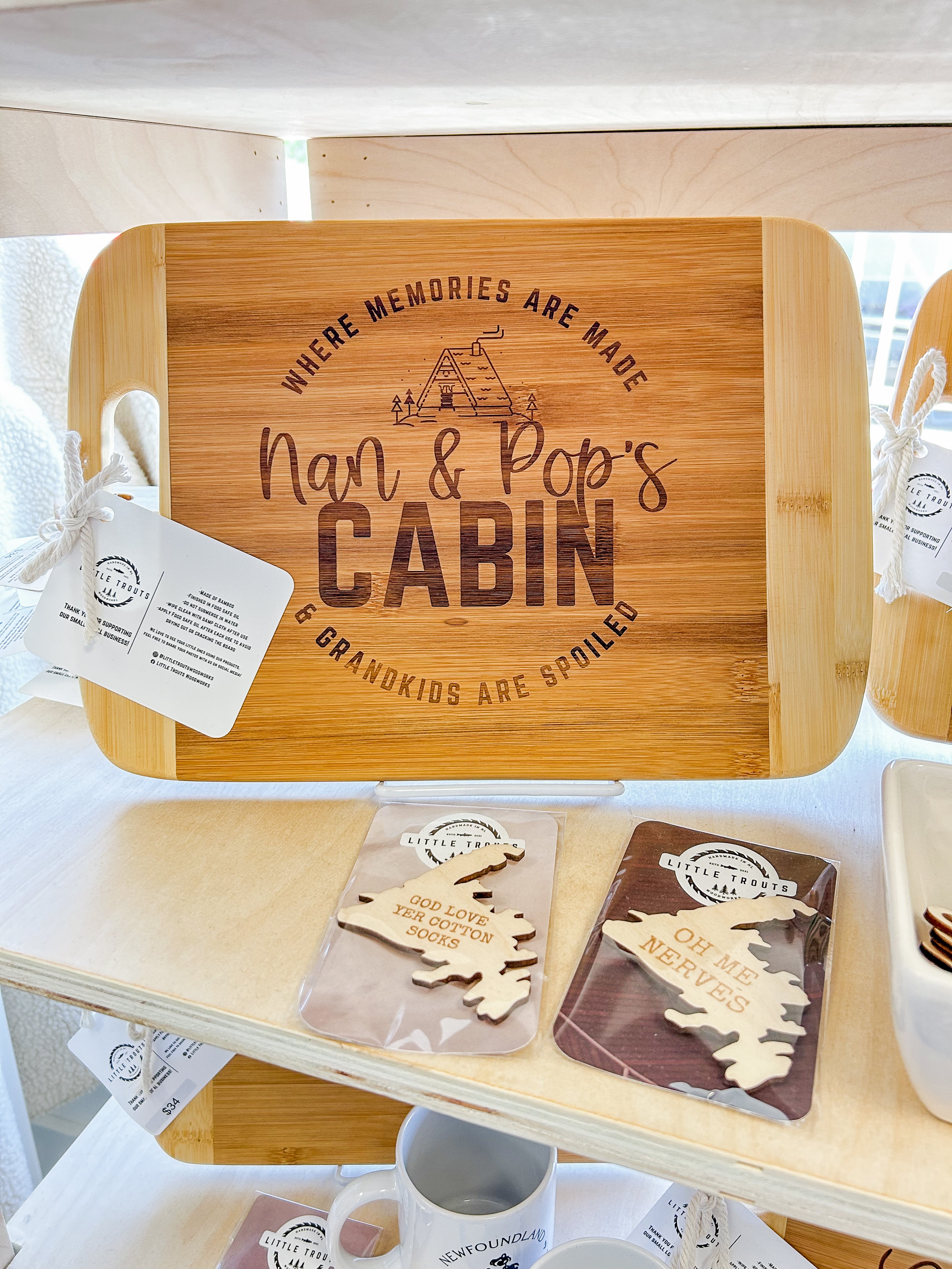 "Nan & Pops Cabin" Serving Board – SaltwaterDesigns NL