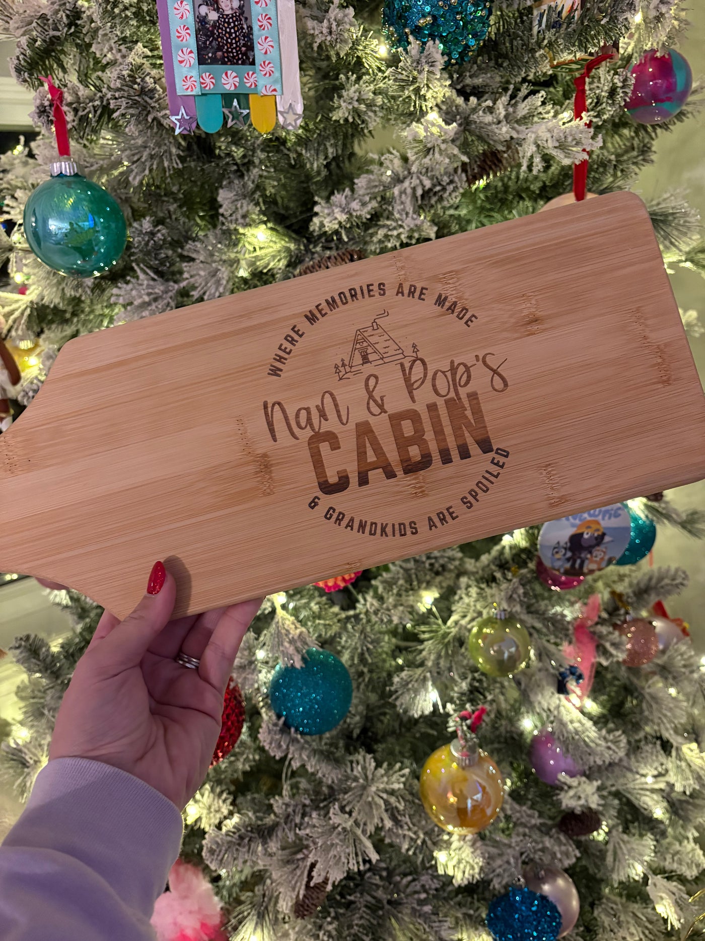 AVAILABLE FOR NEXT DAY PICK UP "Nan & Pops Cabin" Serving Board ...