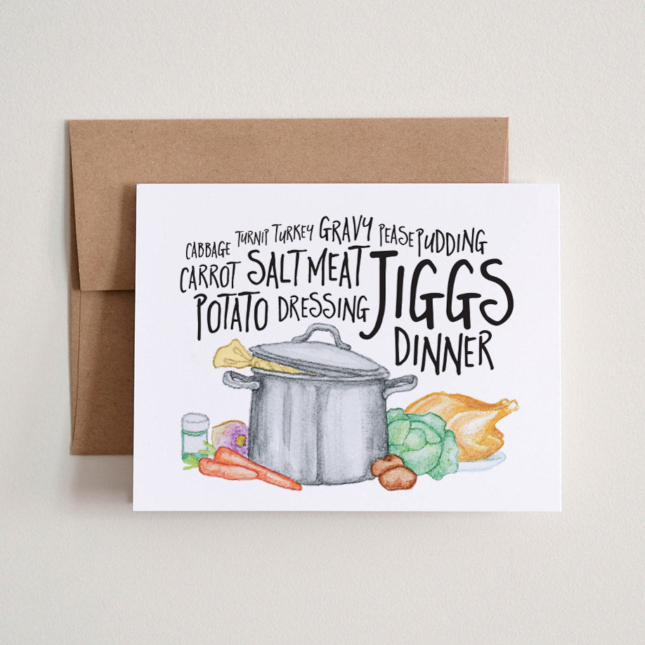 "Jiggs Dinner" Greeting Card – SaltwaterDesigns NL